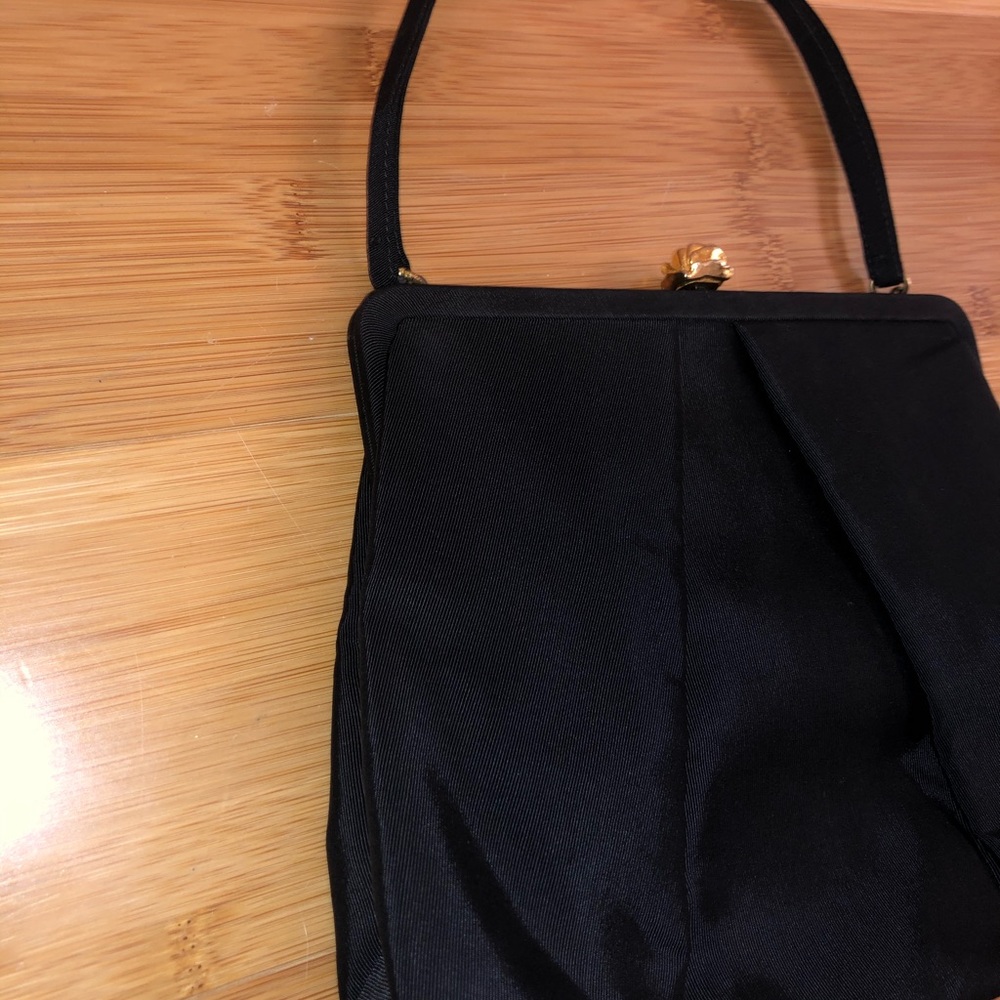 Morris Moskowitz 1950s Vintage Satin Evening Purse - Gem